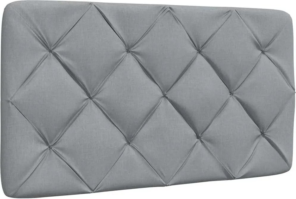 Rám postele bez matrace světle šedý 90 x 200 cm textil 3310573