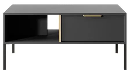 Konferenční stolek Botkow 2S, Barva: antracit / antracit + zlatá