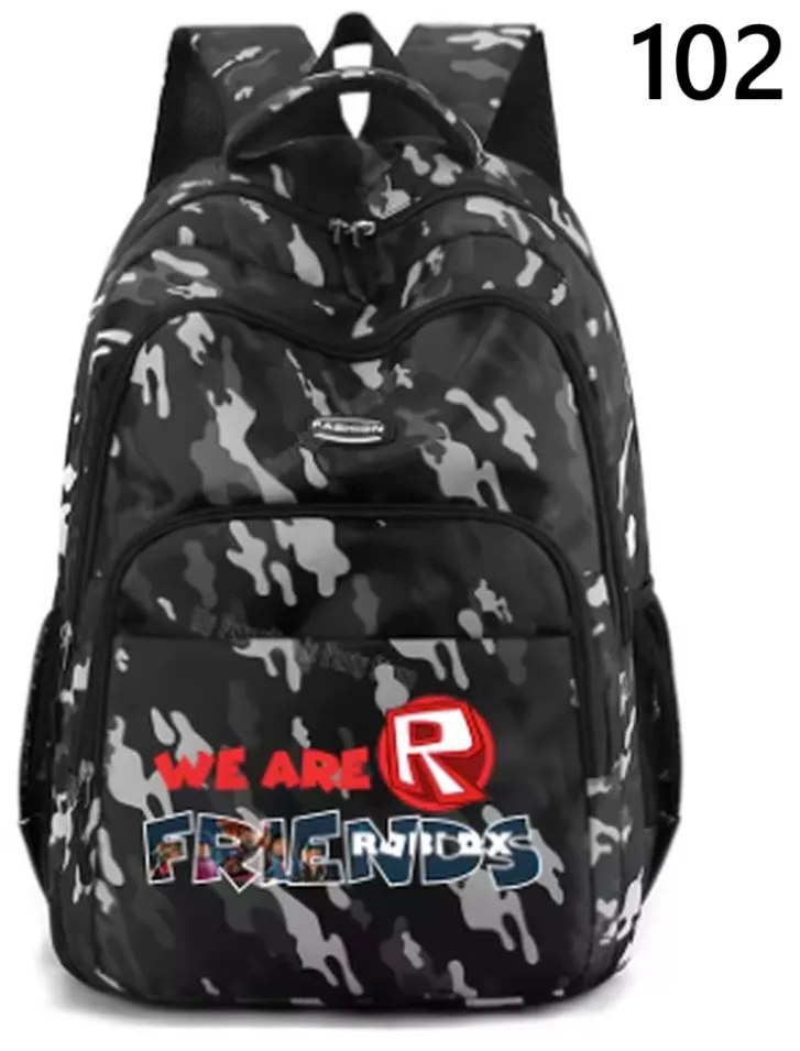 Školní batoh ROBLOX - černý maskáč (camouflage) Motiv: 102