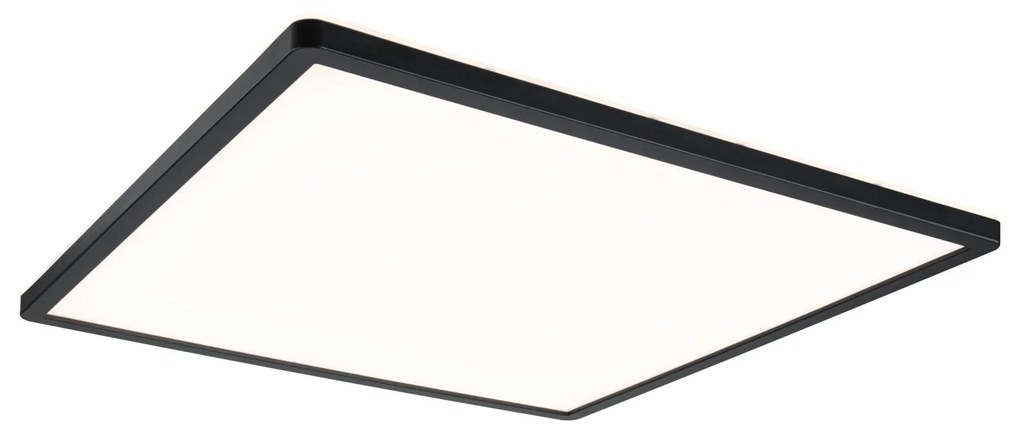 Paulmann 71002 Atria Shine, černé stropní LED svítidlo s korónou, 22W LED 3000K tříkrokové stmívání, 42x42cm