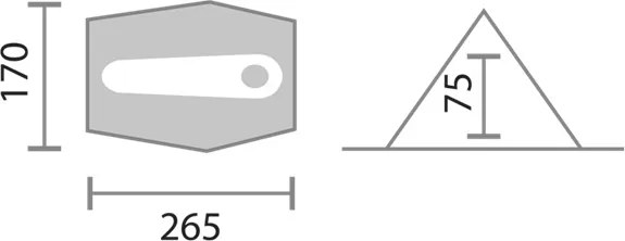 Stan Highlander Blackthorn 1 zelený 265x170x75 cm