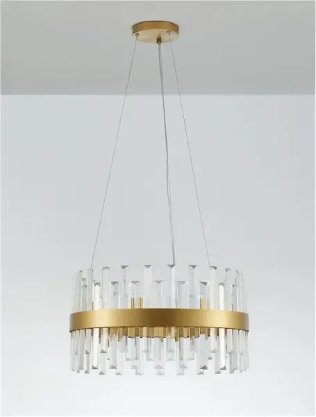 Luxusní lustr Crown 55 zlaté