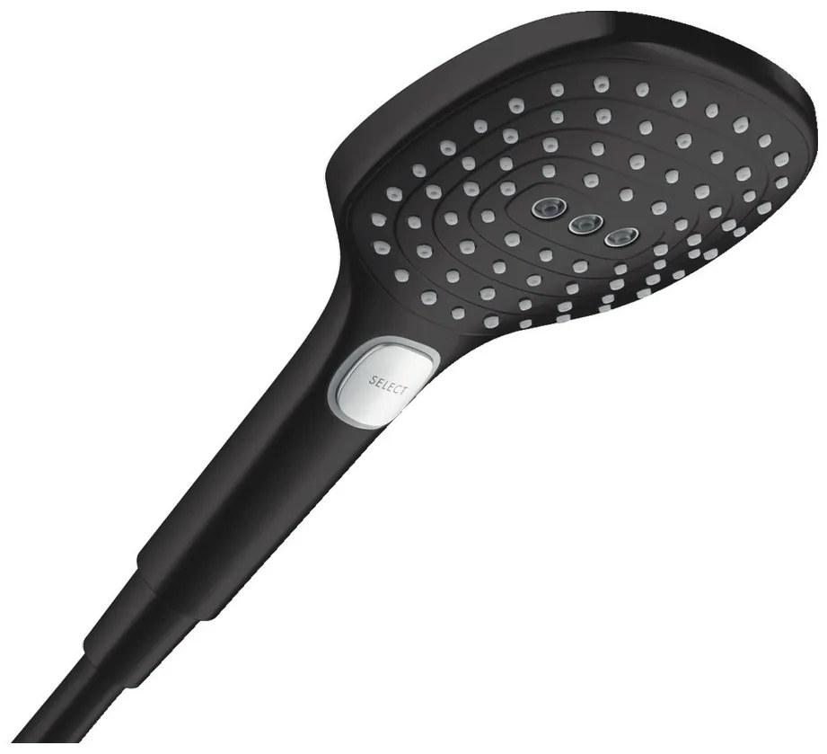 Hansgrohe Raindance Select E, ruční sprcha 120 3jet, matná černá, HAN-26520670