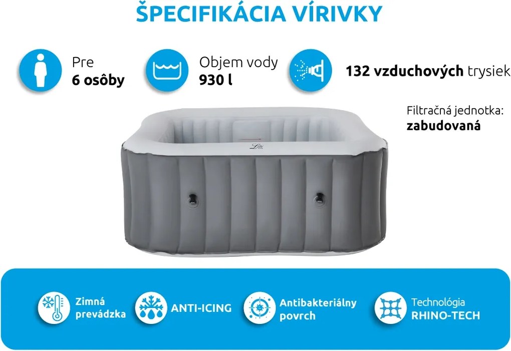 Mspa | Vířivý bazén MSPA Mist LS062-GR | 11400313
