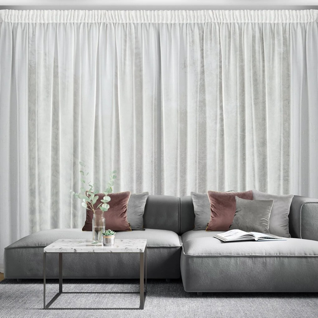 ZÁCLONA NA PÁSCE HERA 300X270 CM VZOROVANÁ