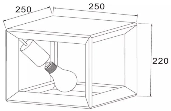 Lucide 73102/01/15 - Stropní svítidlo THOR 1xE27/60W/230V