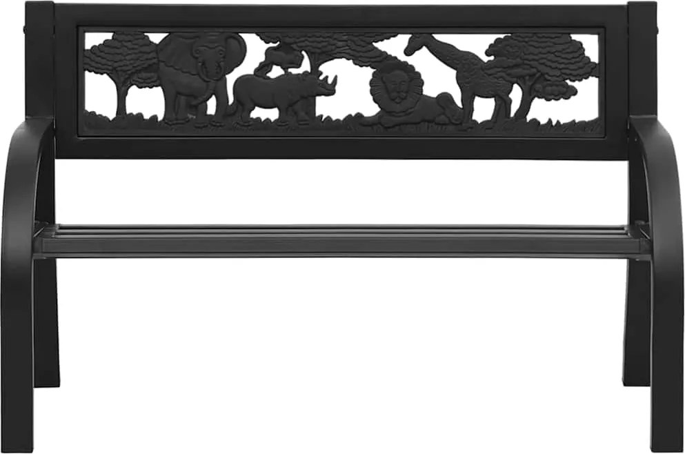 Dětská zahradní lavice 86 cm ocel 317773