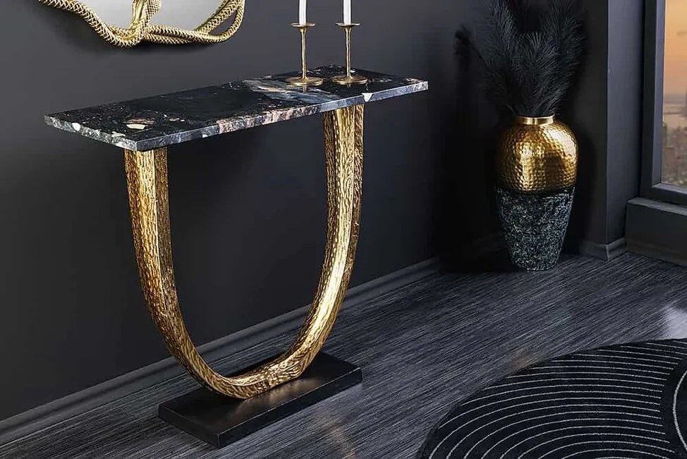 Konzolový stolek do předsíně Orvault mramor 80cm