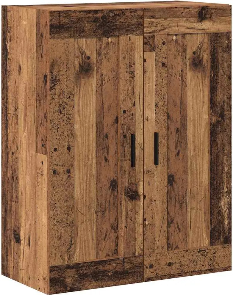 Vysoký bufet 2 ks Staré dřevo 69,5 x 34 x 180 cm 3403186