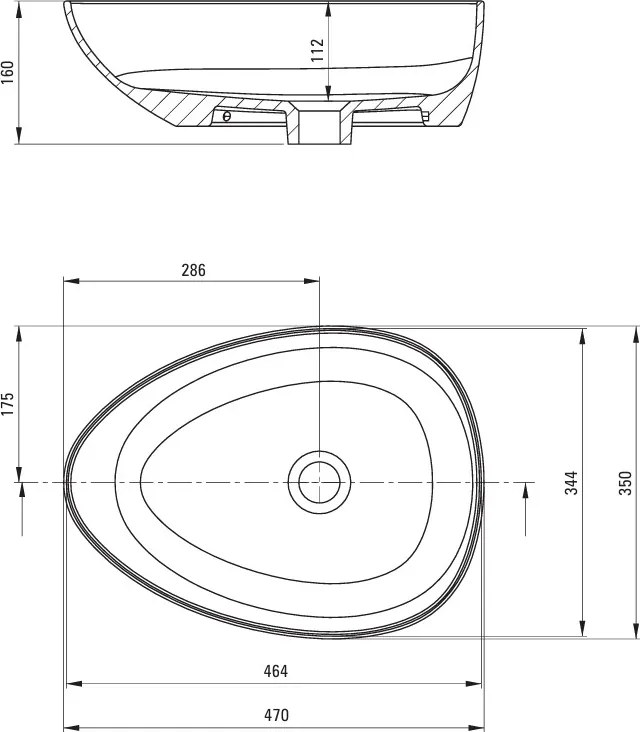 Deante Ceramic washbasin, countertop