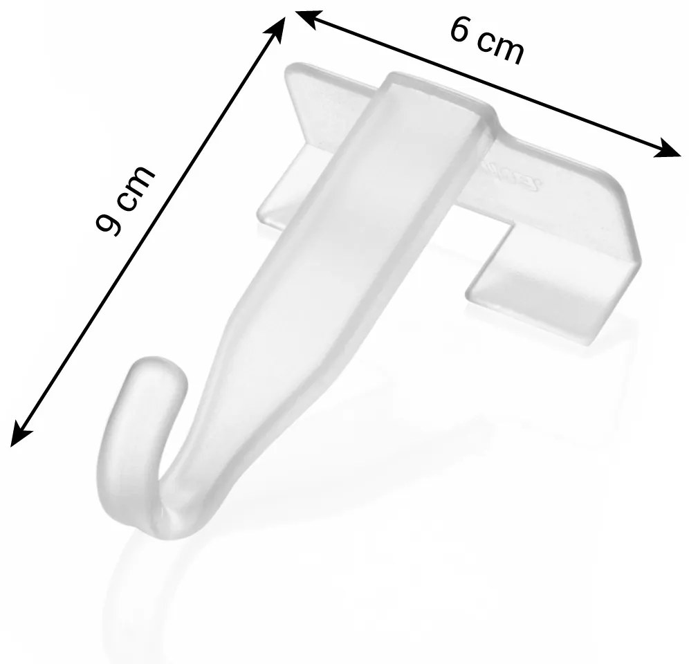 TESCOMA Háčky na dveře FlexiSPACE, 2 ks, transparentní