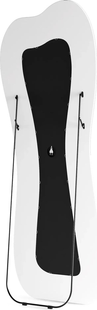 Stojací zrcadlo s LED osvětlením Cella 63x160 cm bílé