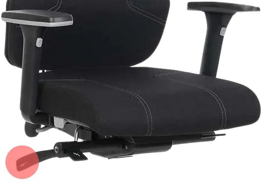 MERCURY Ergonomická kancelářská židle DELI - černá látka