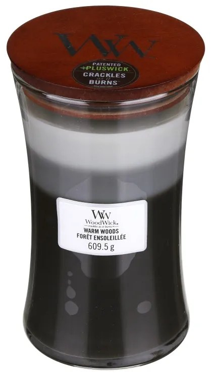 WoodWick Trilogy Warm Woods Svíčka váza velká, 609,5 g