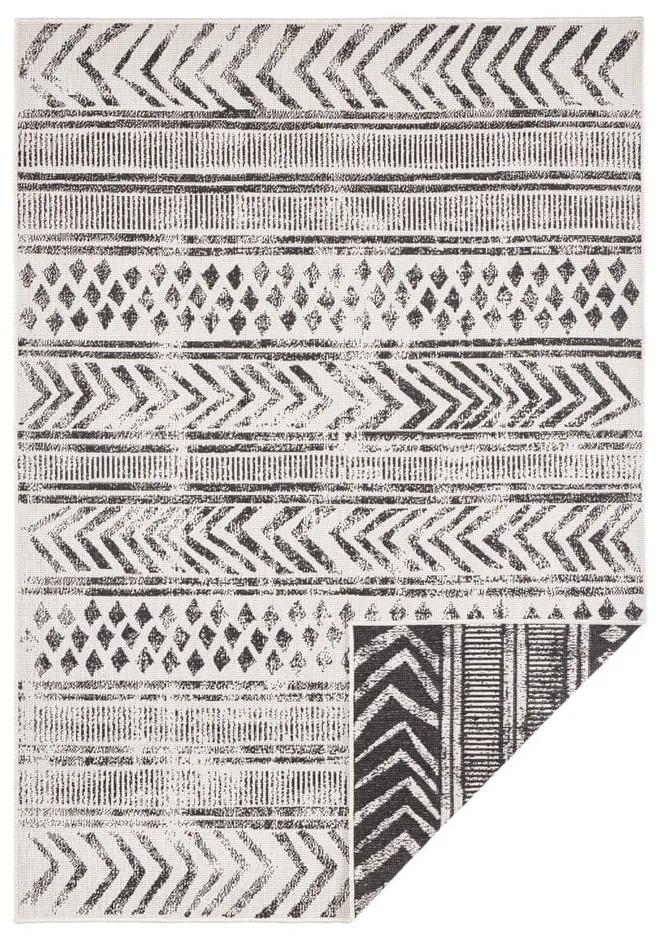 Černo-krémový venkovní koberec NORTHRUGS Biri, 160 x 230 cm