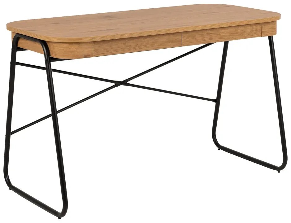 Psací stůl Blueton 120 cm dub divoký/černý