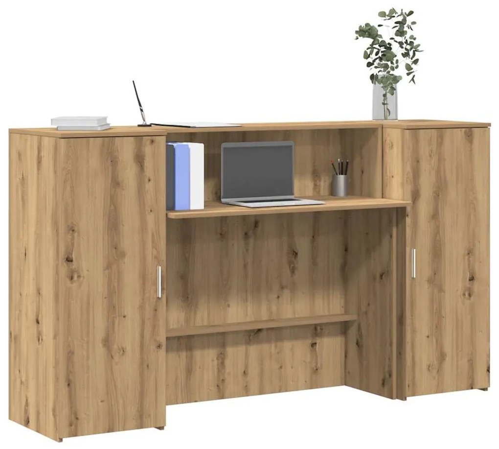 Recepční stůl dub artisan 180x50x103,5 cm kompozitní dřevo 3324213