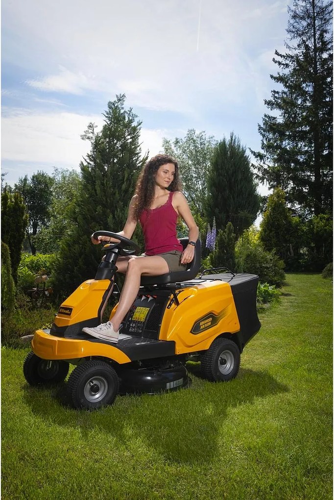 Riwall PRO RMR 62 TRD travní rider 62 cm se zadním výhozem a mechanickou převodovkou