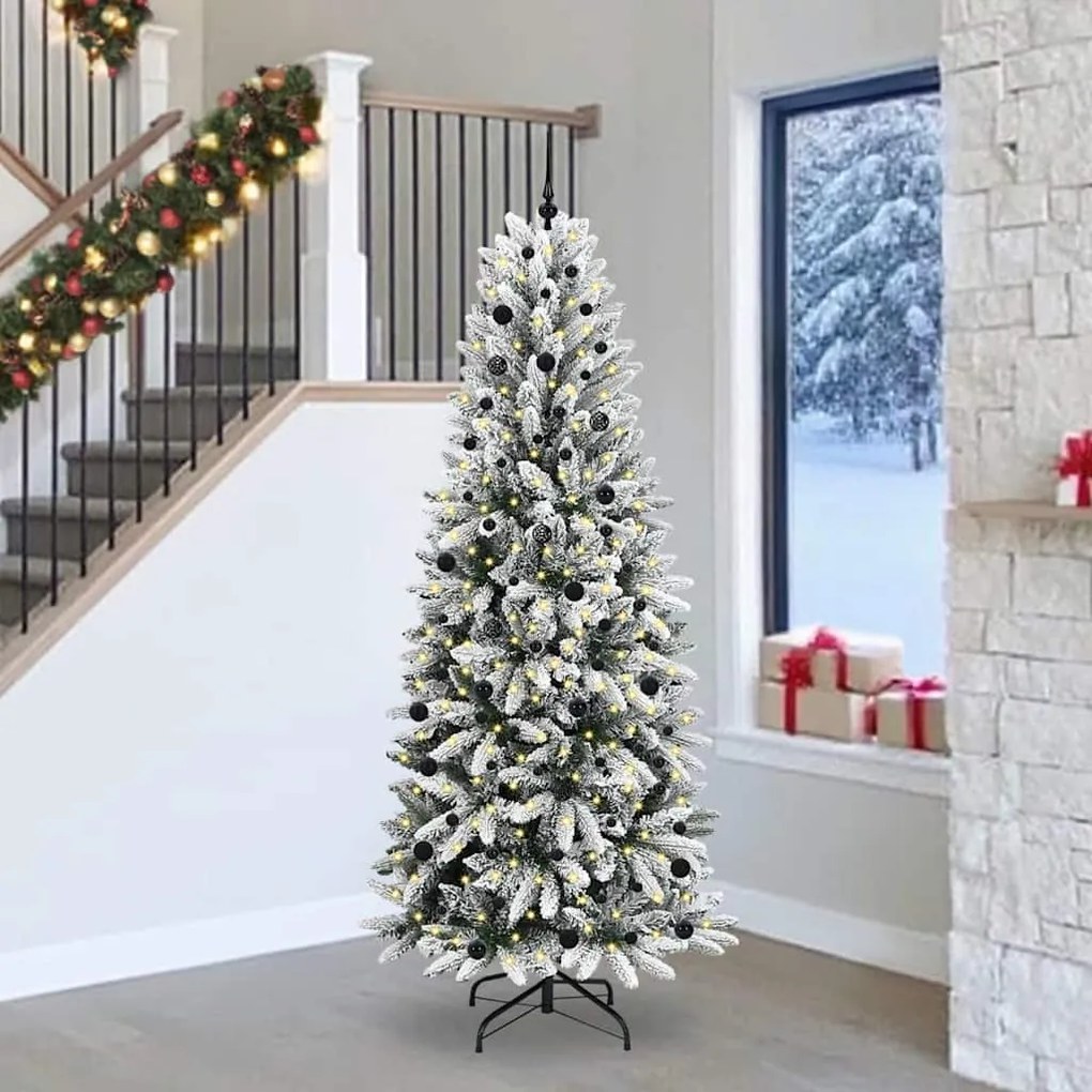 Umělý vánoční stromeček Bílá 240 cm PVC, plast, ocel a PE 3396070