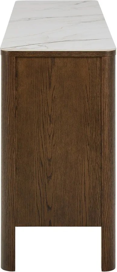 Hnědá komoda v dekoru dubu 160x75x40 cm Southampton – Actona