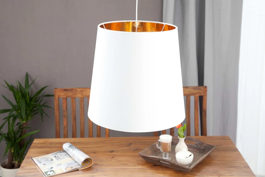 Lampa Azure XL bílo-zlatá