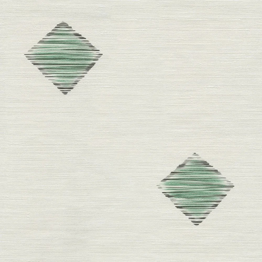 Vliesová tapeta se zeleným geometrickým vzorem 45207, Feeling, Emiliana