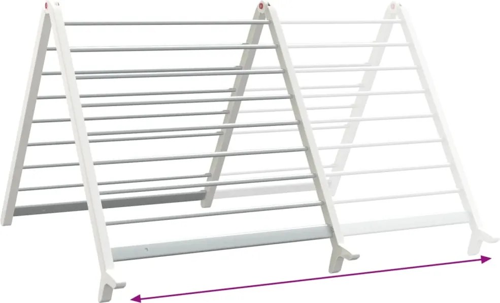 Sušák na vanu rozkládací 53–90 cm hliník 154602