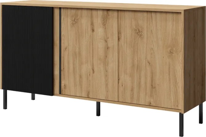 FALCO Komoda Michel R2 3d dub/černé lamely
