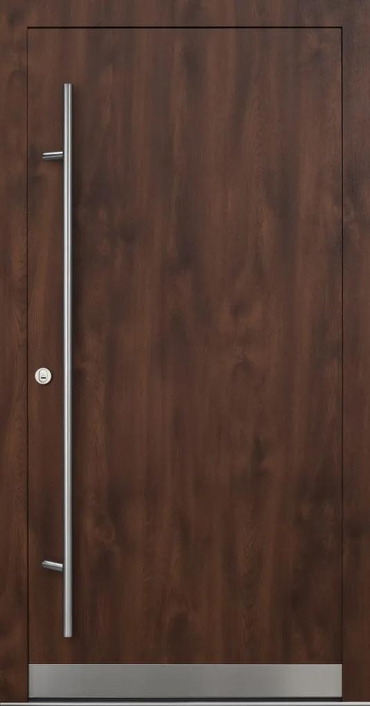 FM Turen - Feldmann & Mayer Vchodové dveře s ocelovým opláštěním FM Turen model DS07 Orientace dveří: Levé, otevírání dovnitř, Dekor: Ořech, Standardní rozměr dveří včetně rámu: 98 cm x 208 cm - vnější rozměr rámu