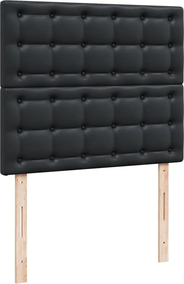 Box spring postel s matrací černá 120x190 cm umělá kůže 3293012