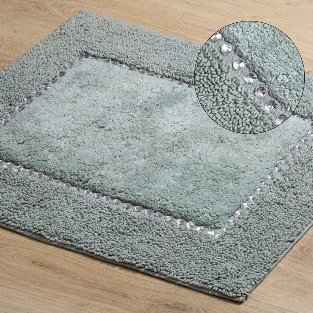 PODLOŽKA DO KOUPELNY CHIC 60X90 CM MENTOLOVÁ