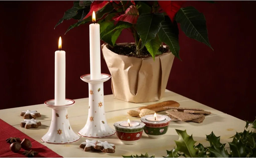 Villeroy&Boch Villeroy & Boch Toy's Delight svícen na čajovou svíčku, červený 4 cm