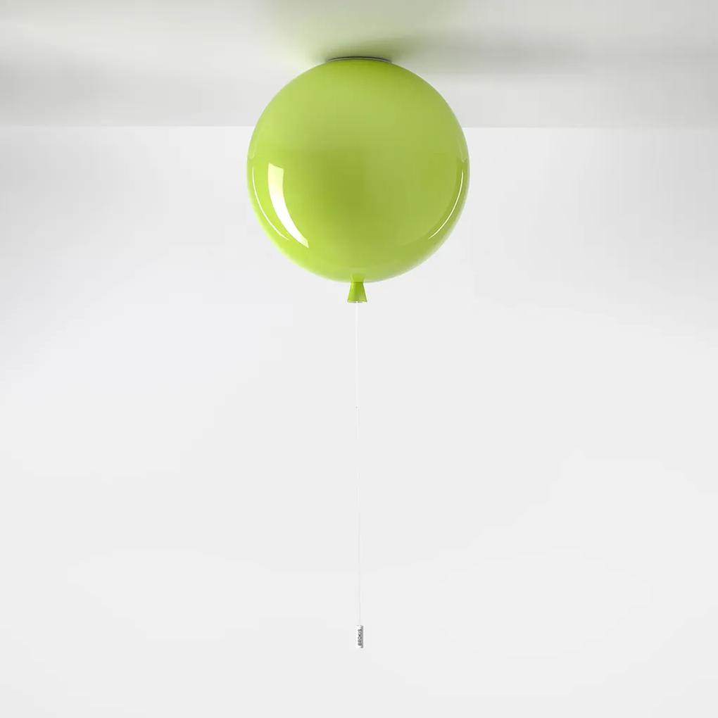 Skleněná svítidla Memory připomínající nafukovací balónky Barva: Zelená, Průměr: 300 mm, Sklo: Lesklé