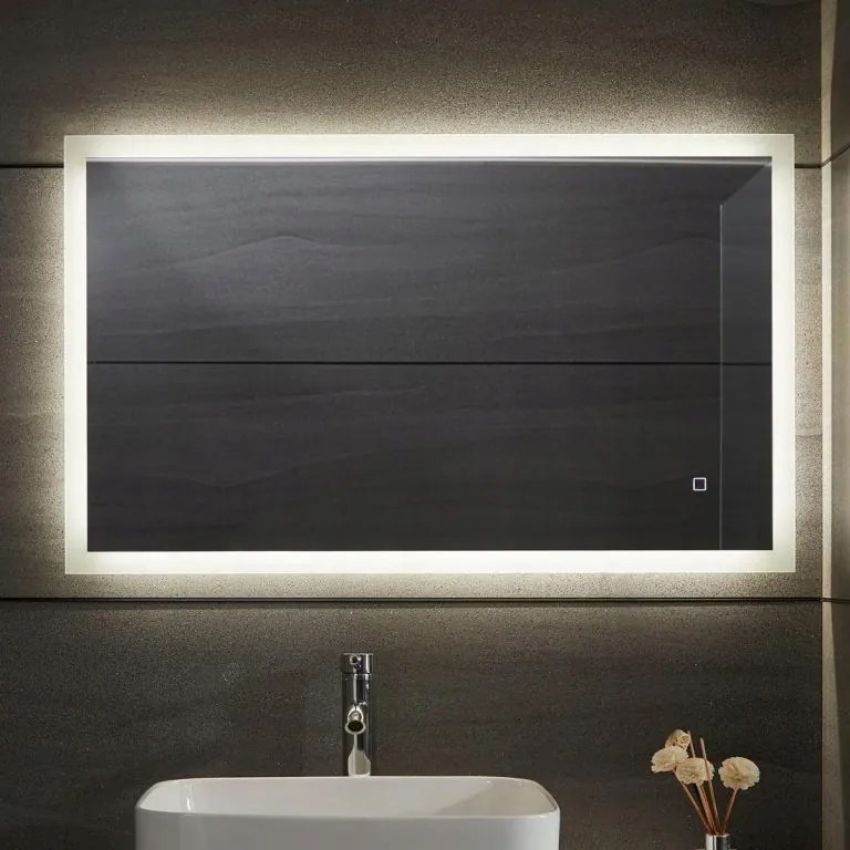 Aquamarin Koupelnové zrcadlo s Led osvětlením, 50 x 70 cm