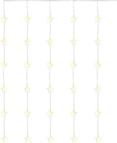 LED vánoční závěs EMOS DCGW01 ZY2263 hvězdy 120x90cm vnitřní použití teplá bílá s časovačem