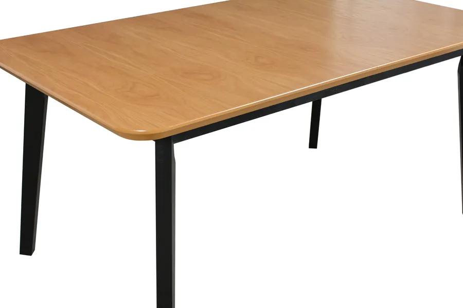 stoly/jidelni-stul-oslo-8 deska stolu ořech, podnož bílá, nohy bílá