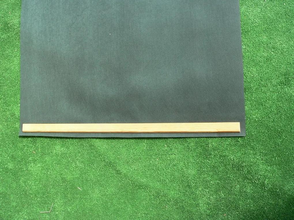 Balkonová zástěna - zelená netkaná textilie, 0,9x5m