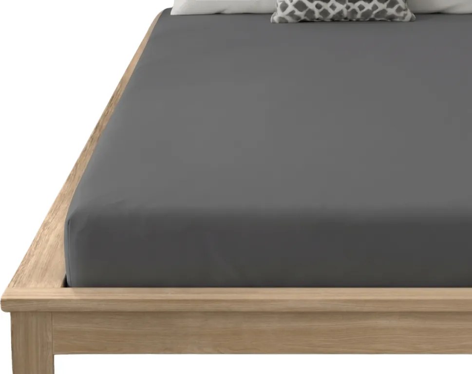 Prostěradlo z mikrovlákna MICROVELLE tmavě šedé 90x200 cm