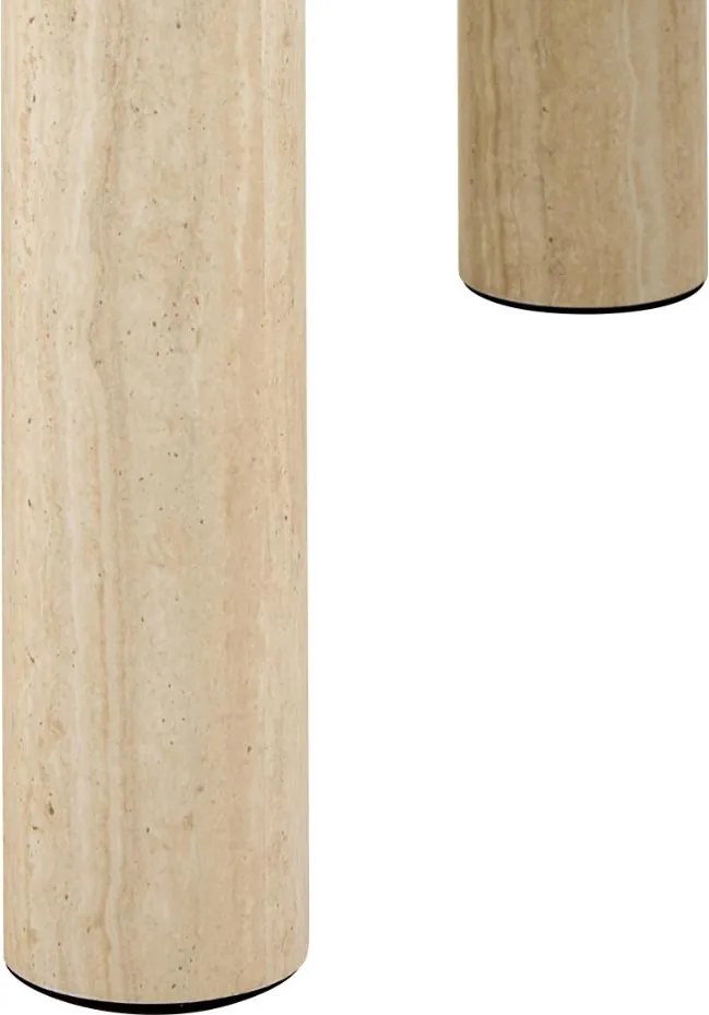 Konferenční stolek Solano 60 cm béžový travertin