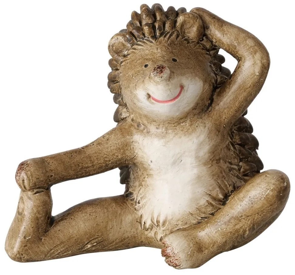 Zahradní figurka z polyresinu Hugy, sada 3ks, 8 cm, hnědá