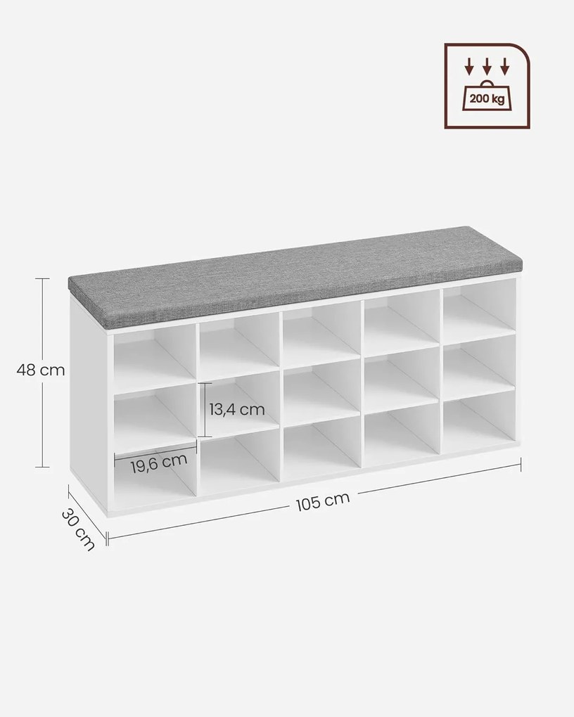 Botník Houseland Rumino bílý