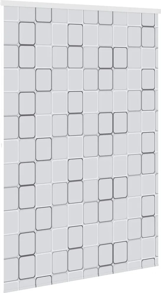 Sprchová roleta 160 x 240 cm čtvercový vzor 142851