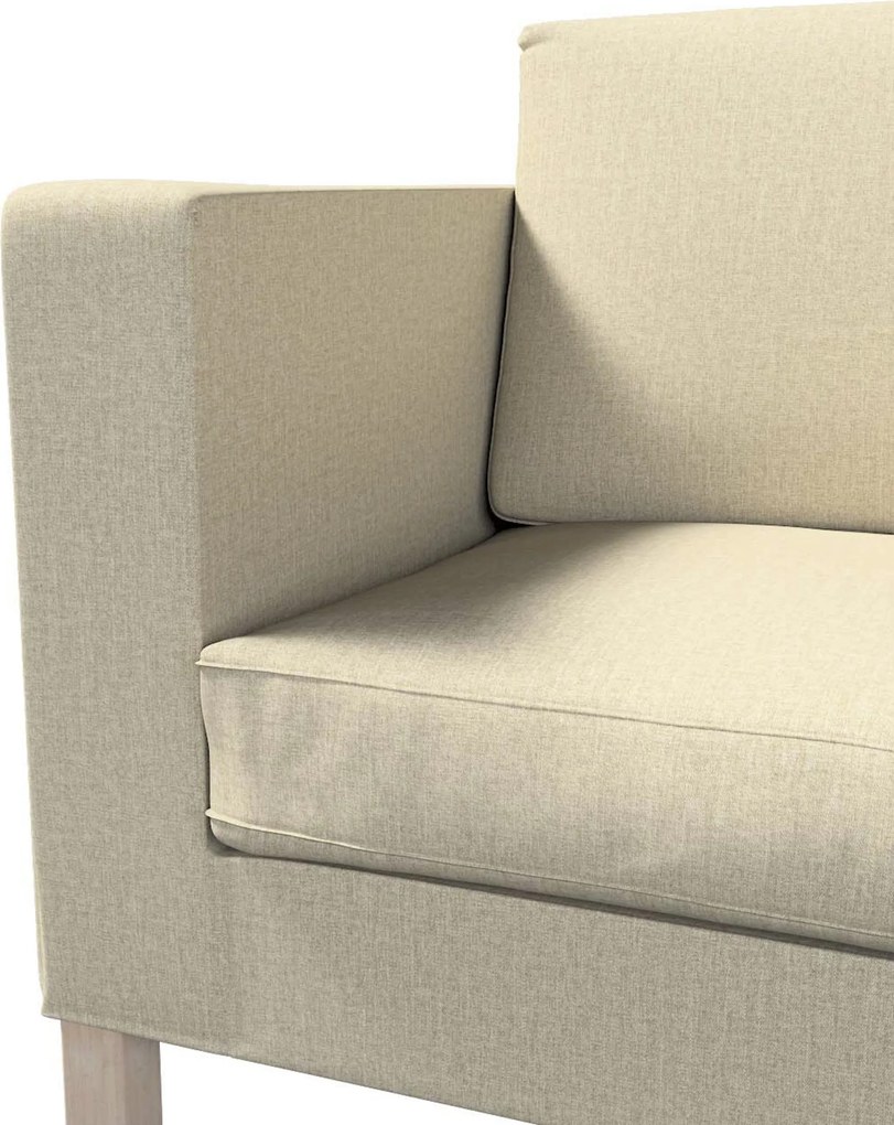 Potah na pohovku IKEA  Karlanda rozkládací, krátký barva béžová látka pletený vzor