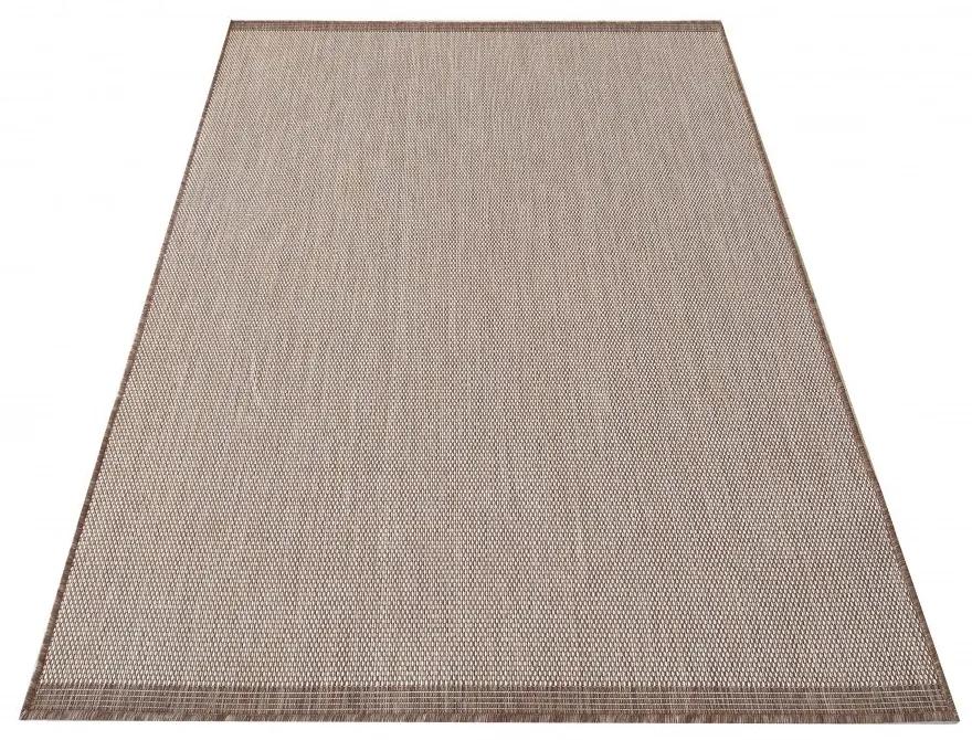 Hnědý skandinávský koberec do obývacího pokoje Šířka: 160 cm | Délka: 230 cm