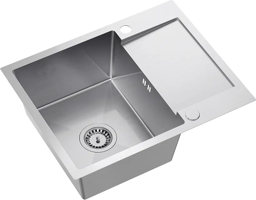Kuchyňský nerezový dřez QUADRON LUKE 116 + OHEBNÁ BATERIE 60x48x20 cm