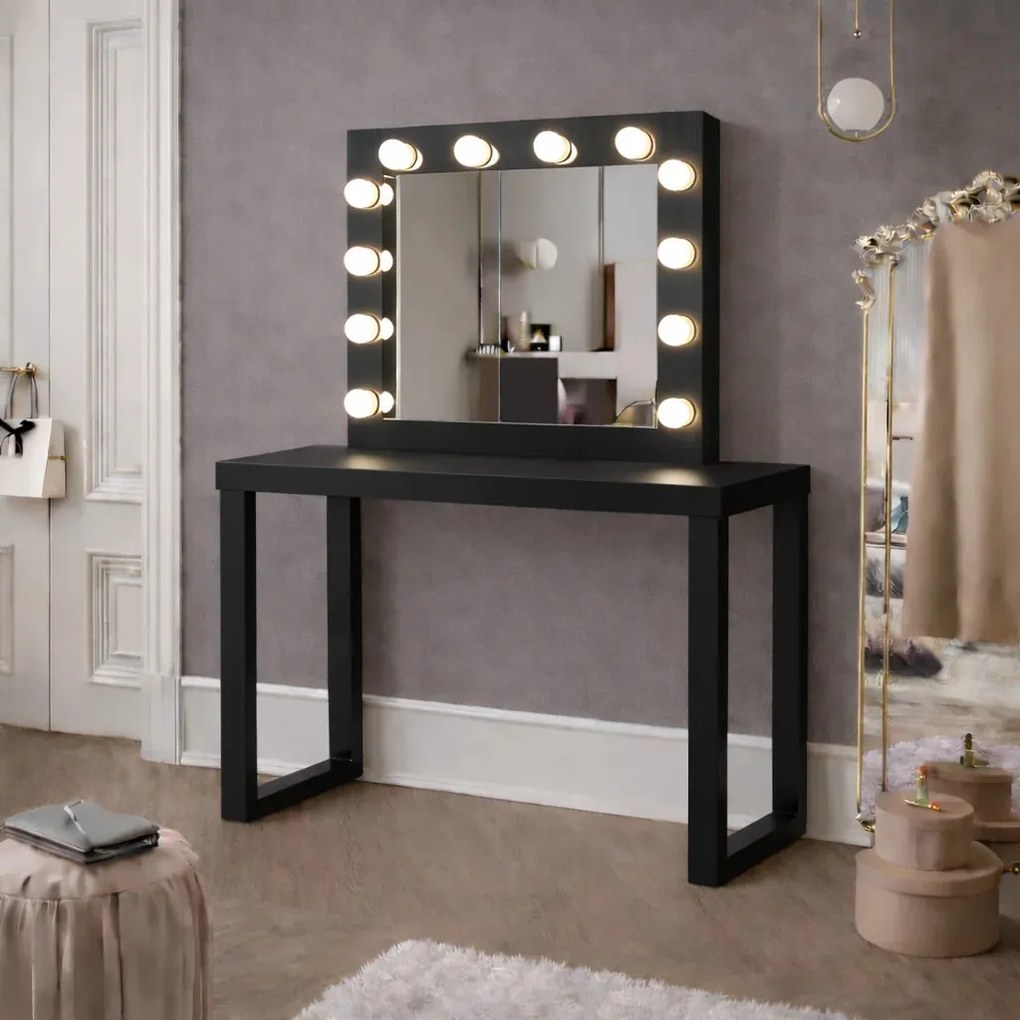 Ral Toaletní stolek s osvětlením GLAMOUR 1 Barva/ dekor: Bílá