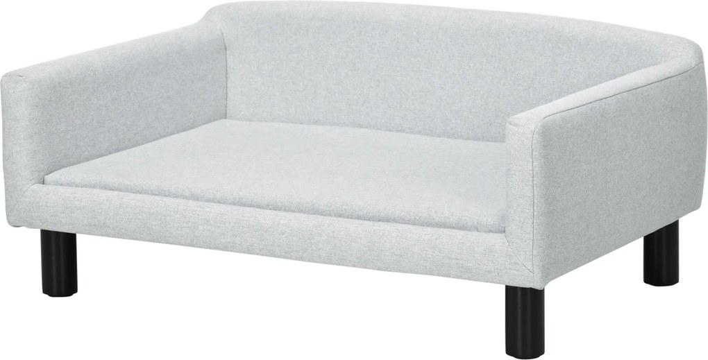 PawHut pohovka pro psy stylová pohovka s potahem a dřevěnými nohami 82x54x36cm pro malé psy a kočky | Aosom.de