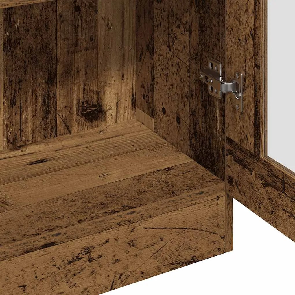 Skříň old wood 82,5 x 30,5 x 185 cm kompozitní dřevo 3318720