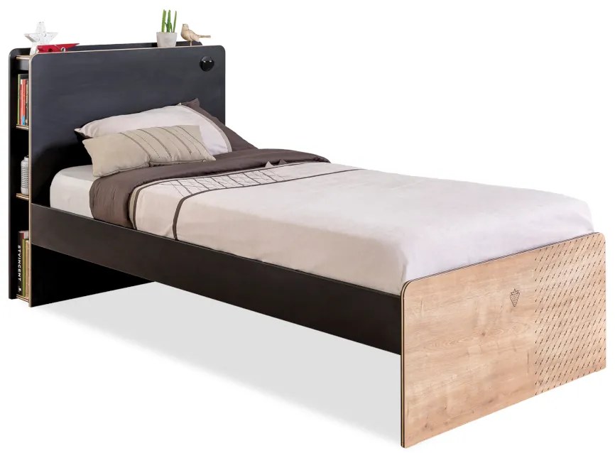 ČILEK - Studentská postel 100x200 cm Black