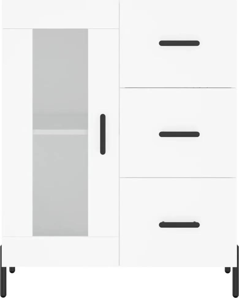 vidaXL Skříň highboard 69,5 x 34 x 180 cm kompozitní dřevo [3198601] Barva: Bílá
